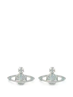 VIVIENNE WESTWOOD Mini Bas Relief Earrings - Silver