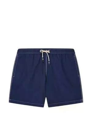 Hartford Contrast-stitch Drawstring Swim Shorts