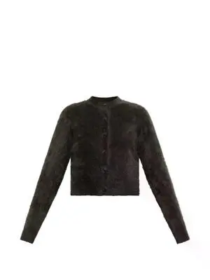 LISA YANG Azalea Brushed-finish Cashmere Cardigan - Green