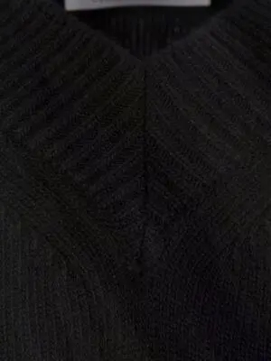 Cecilie Bahnsen Bow-embroidered V-neck Sweater