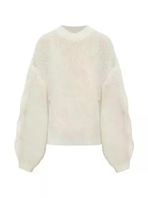 LISA YANG Runi Cable-knit Sweater - Neutrals