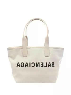 Balenciaga 2000s Cities Paris Jumbo Tote Bag - Neutrals