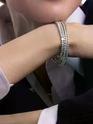 WITH LOVE 14k Yellow Tennis Bracelet With Lab-grown Diamonds - Gold