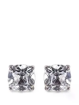 WITH LOVE Lab-grown Diamond Pavé Stud Earrings - Silver
