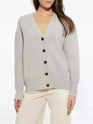 LISA YANG Amery V-neck Drop-shoulder Cardigan