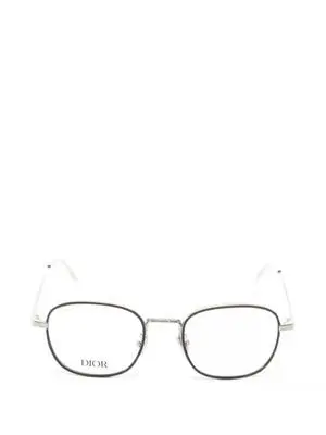 Dior Botanica Square-frame Glasses - Silver