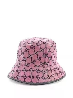 Gucci 2010s Gg Canvas Bucket Hat - Pink