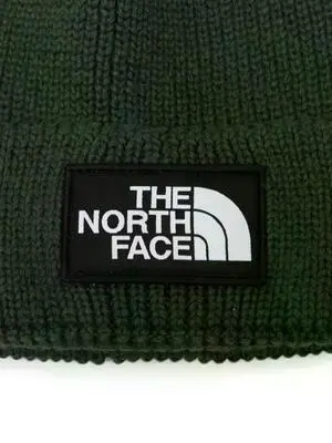 The North Face Logo-patch Ribbed-knit Beanie Hat