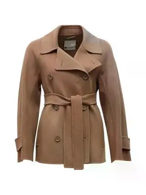 Max Mara Double-breasted Belted Coat - Brown