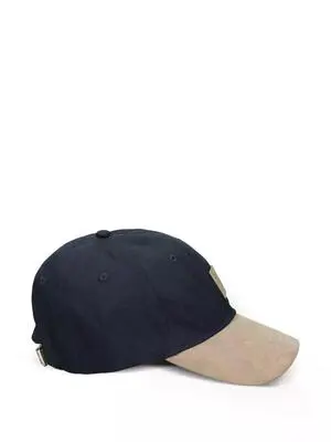 Calvin Klein Mixed Media Colorblock Baseball Cap
