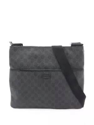 Gucci 2000s Gg Supreme Cross Body Bag - Black