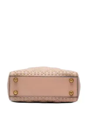 Dior Lambskin Cannage Studded Lady Satchel - Pink