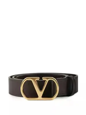 Valentino Garavani Vlogo Signature Leather Belt