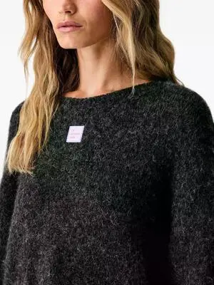 American Vintage Logo Patch Sweater - Black