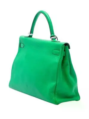 Hermès Kelly Ii Retourne 35 Satchel - Green
