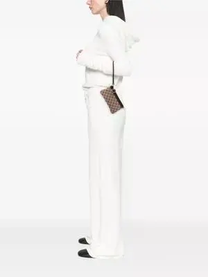 Gucci Gg Canvas Horsebit Wristlet Pochette Clutch Bag