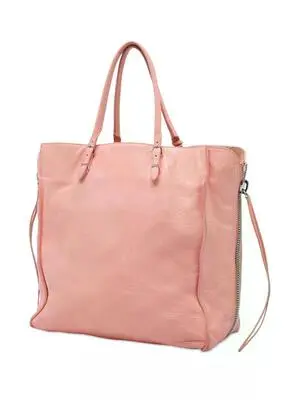 Balenciaga Leather Zip Around Tote Bag