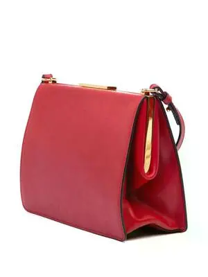 Prada Saffiano And Calf Light Frame Crossbody Bag