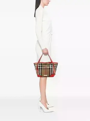 Burberry House Check Canvas Bridle Canterbury Tote Bag