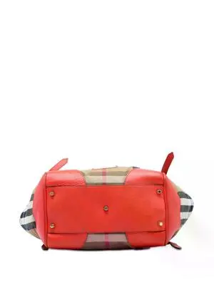 Burberry House Check Canvas Bridle Canterbury Tote Bag