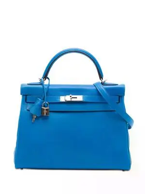 Hermès 2016 Clemence Kelly Ii Retourne 32 Satchel - Blue