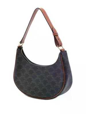 Celine 2021 Medium Triomphe Coated Canvas Ava Shoulder Bag