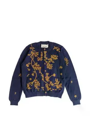 BAZISZT Baziiszt Embroidered Floral Cardigan