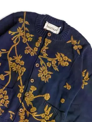 BAZISZT Baziiszt Embroidered Floral Cardigan