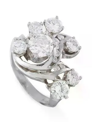LB EXCLUSIVE 14k White Gold Diamond Ring - Silver