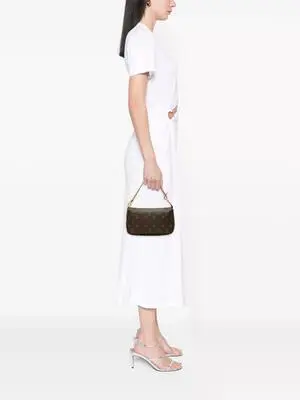 LOUIS VUITTON 2001 Monogram Pochette Accessoires Shoulder Bag