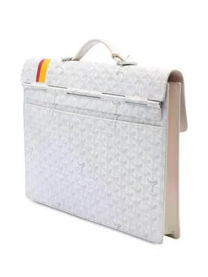 Goyard Serviette Chypre Business Bag - White