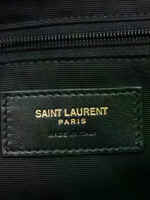Saint Laurent 2023 Small Padded Lambskin Monogram Calypso Cosmetic Pouch