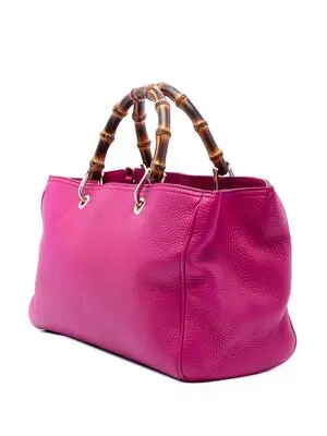 Gucci Bamboo Shopper Satchel - Pink
