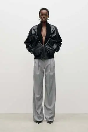 Victoria Beckham Zana Bomber Jacket - Black