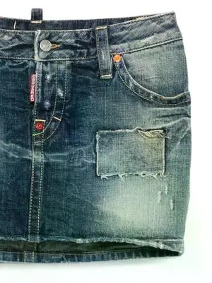Dsquared2 Denim Patchwork Skirt