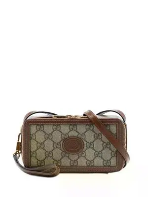 Gucci 2016-2026 Gg Supreme Interlocking G Crossbody Bag - Neutrals