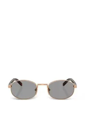 Prada Oval-frame Sunglasses - Gold