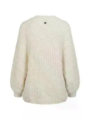 Balmain Batwing Sleeve Chunky-knit Cardigan