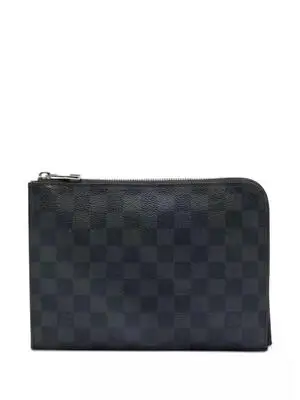 LOUIS VUITTON Damier Graphite Pochette Jour Pm Clutch Bag