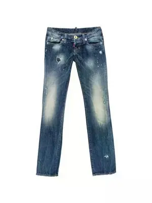 Dsquared2 2000s Distressed Jeans - Blue
