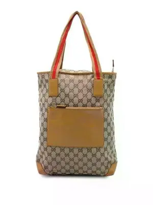 Gucci Gg Canvas Web Tote Bag