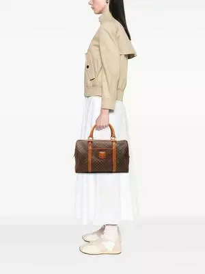 Celine Macadam Coated Canvas Boston Bag
