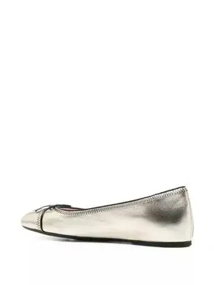 Valentino Garavani Vlogo Leather Ballet Flats
