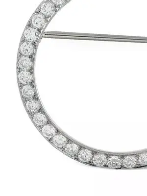 LB EXCLUSIVE Platinum Diamond Brooch - Silver