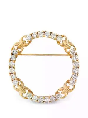 LB EXCLUSIVE 14k Yellow Diamond Pavé Brooch - Gold