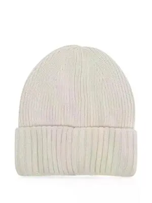Liu Jo Crystal-embellished Ribbed Beanie Hat - Neutrals