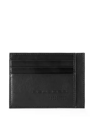 PIQUADRO Logo-debossed Card Holder - Black