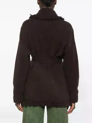 Alanui Fringe-trim Belted Cardigan