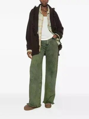 Alanui Fringe Trim Belted Cardigan