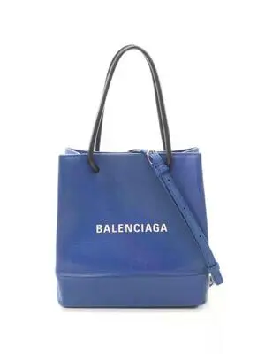 Balenciaga 2010s Xxs Shopping Tote Bag - Blue